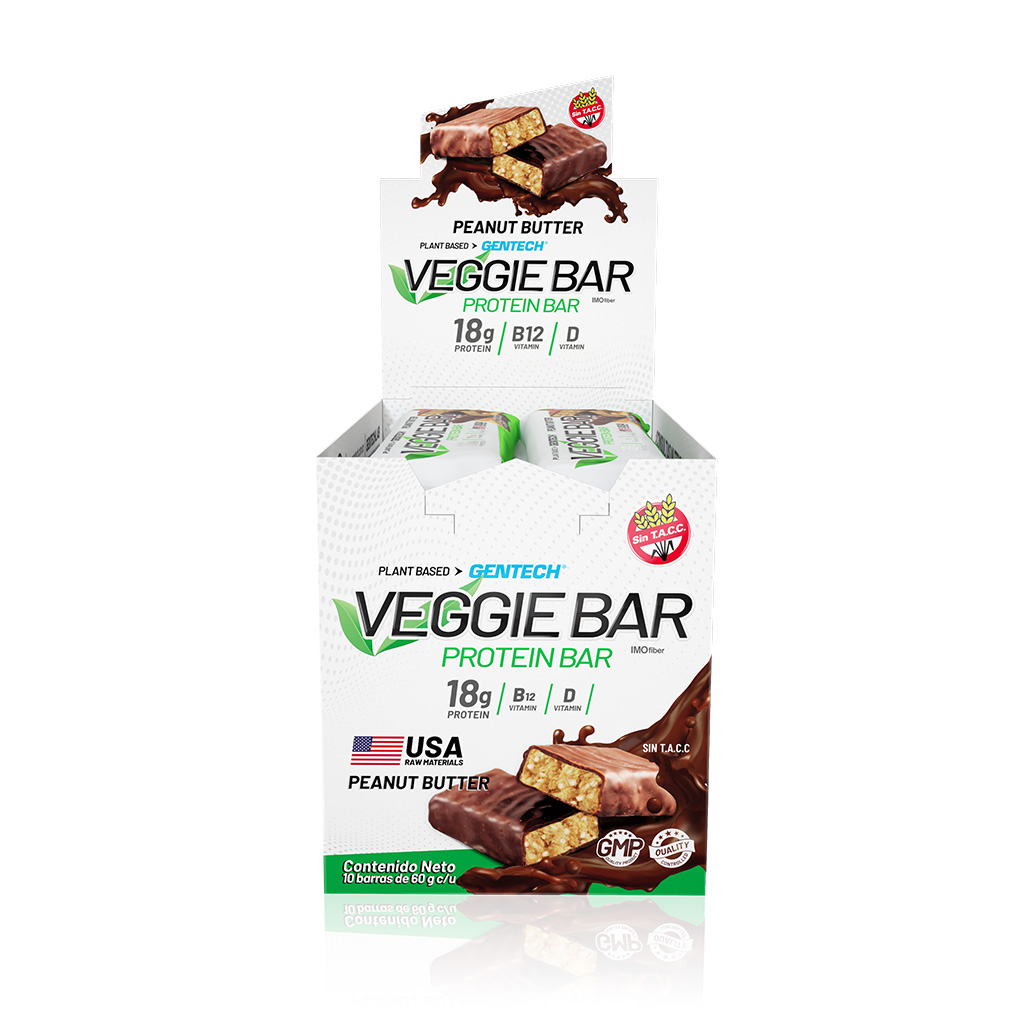 Veggie Bar - Barra Proteica 100% Vegana Gentech